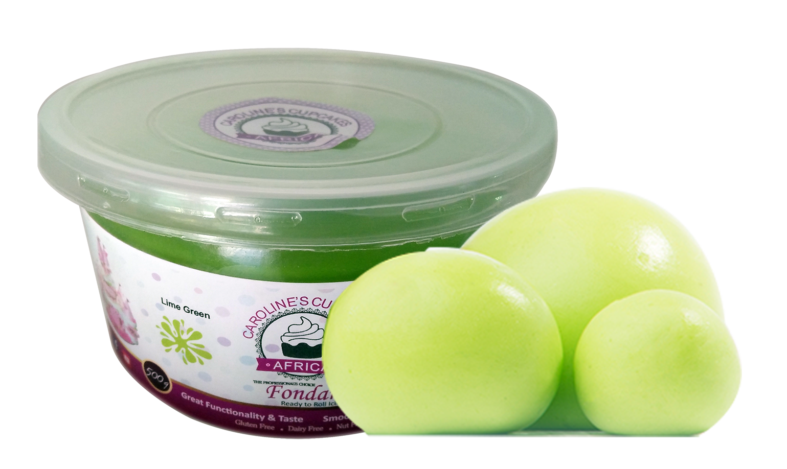 Lime Green Fondant 500g - Caroline's Cupcakes Uganda